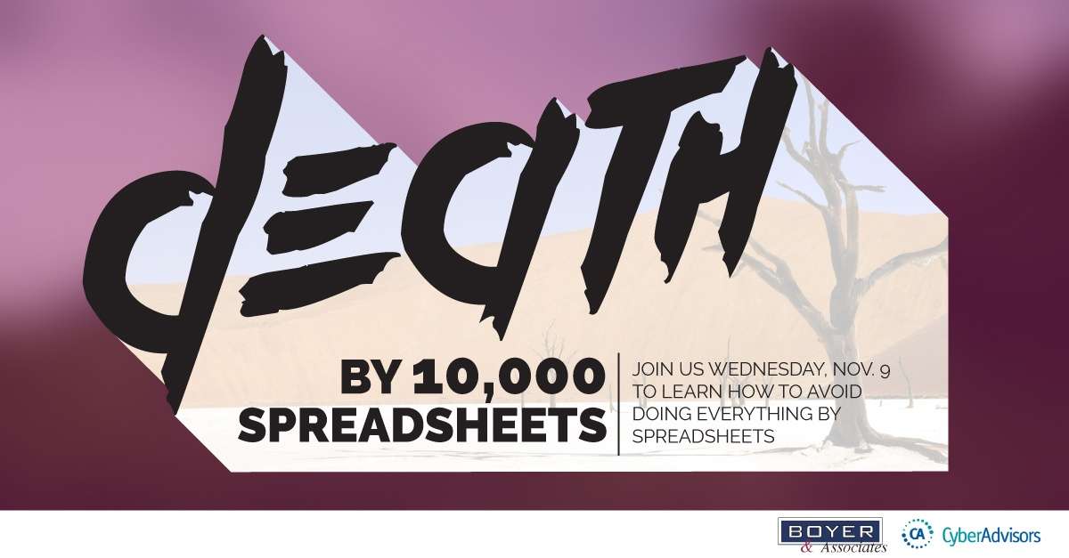 Death by Spreadsheets and SQL Server Best Practices